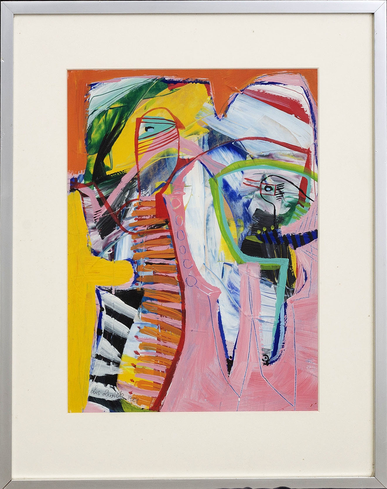 Lis Zwick, olja på papper signerad and dated 1984. - Bukowskis