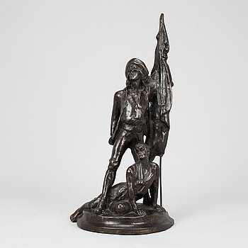 John Börjeson, skulptur, brons, signerad J. Börjeson. - Bukowskis