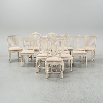 Stolar, 12 st, olika stilar, 17-1900-tal. - Bukowskis