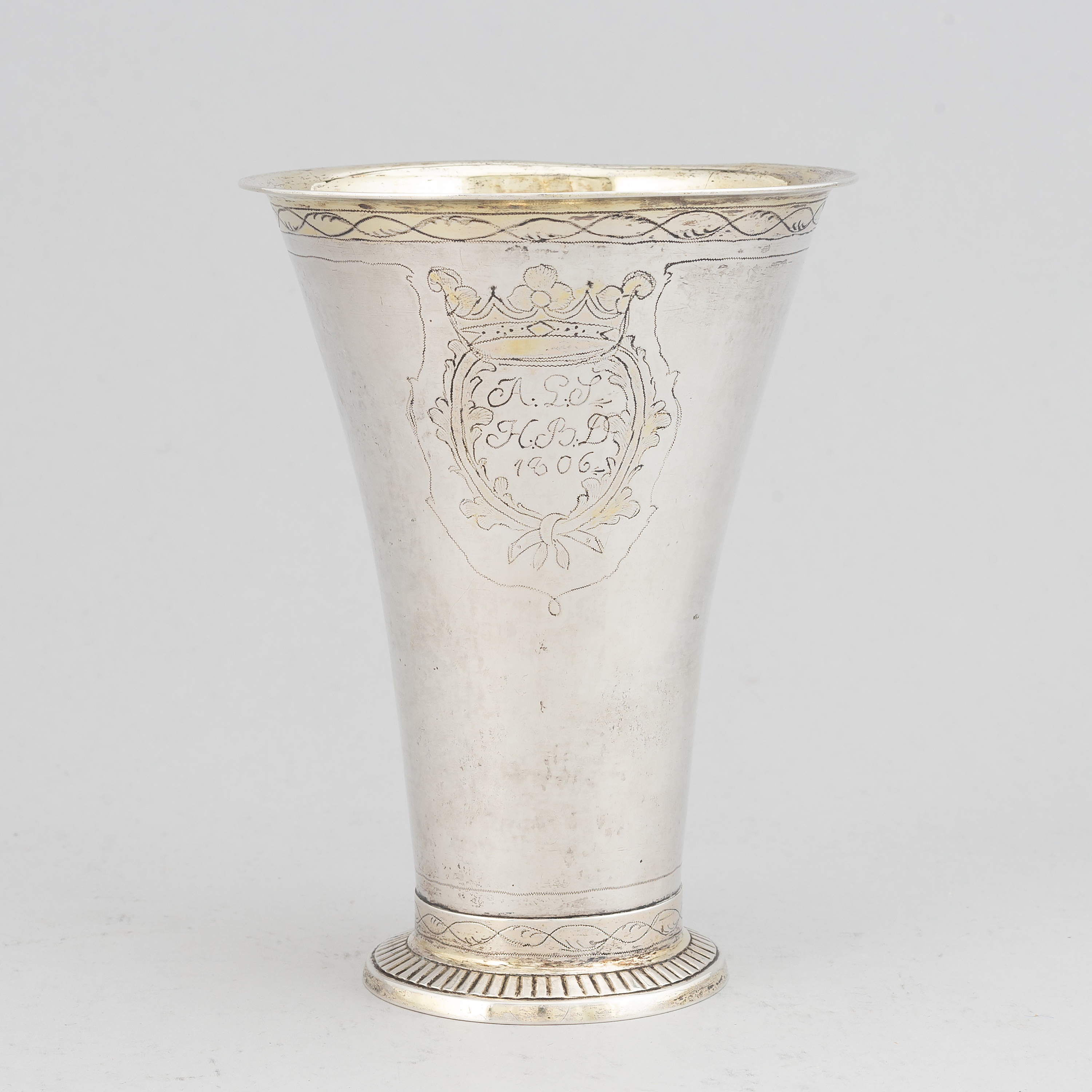 Erik Holmberg, bägare, silver, Lund 1806. - Bukowskis