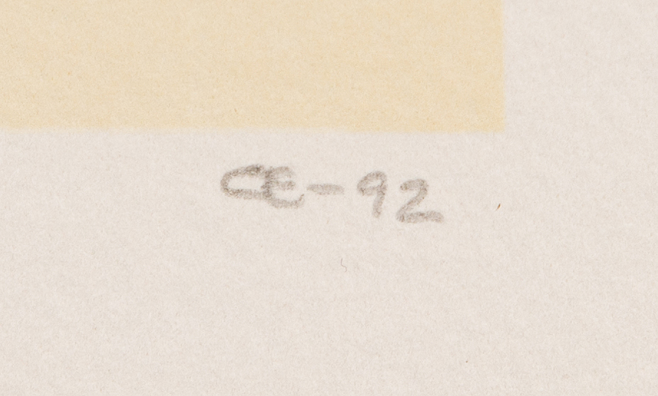 Carolus Enckell, lithograph, signed and dated -92, 61/100. - Bukowskis