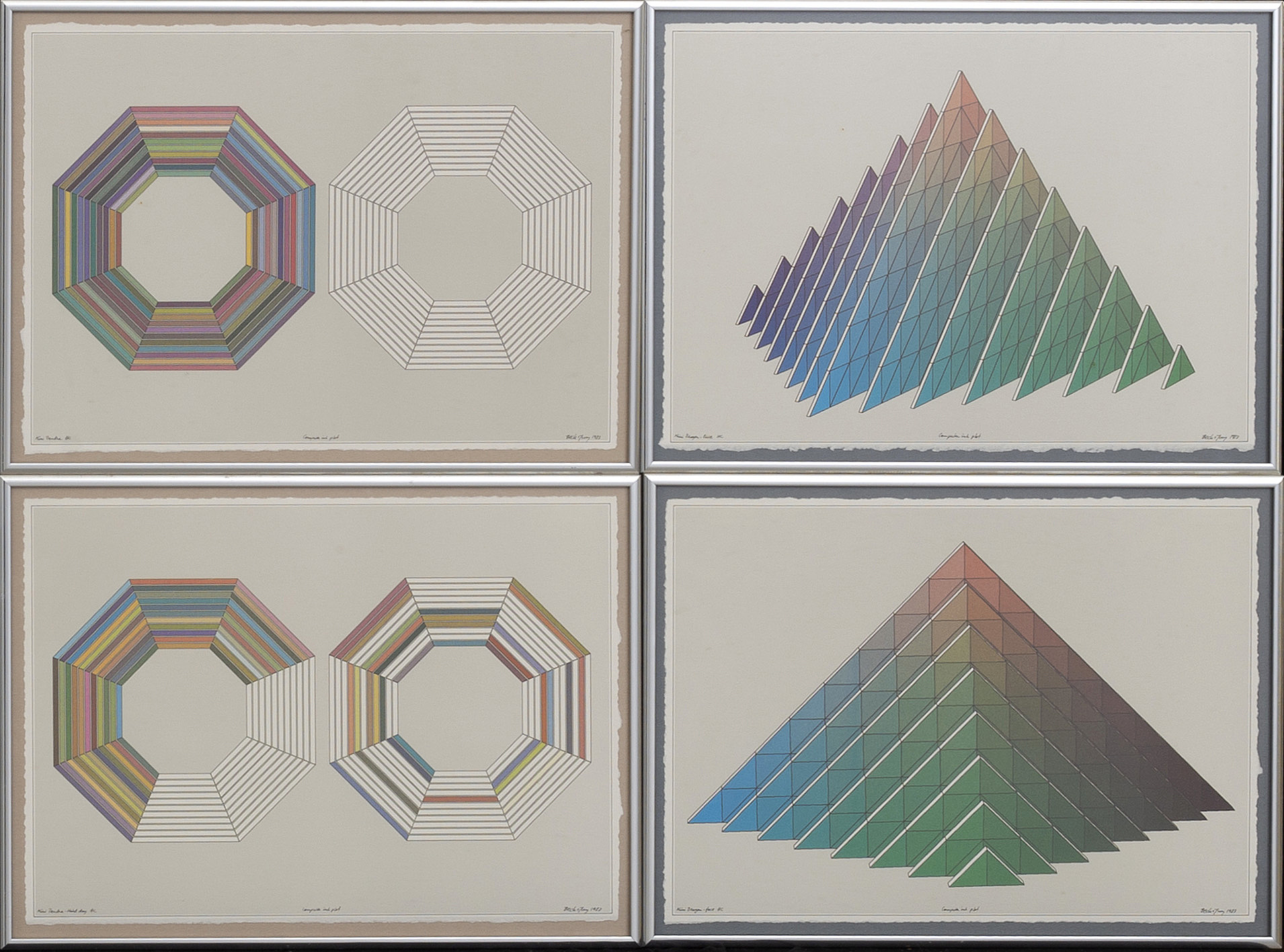Beck & Jung, computer ink plot, 4 st, signerade 1983, HC. - Bukowskis