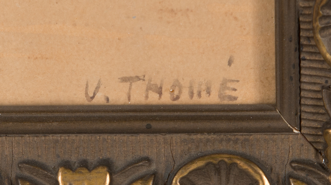 Verner Thomé, akvarell, signerad. - Bukowskis