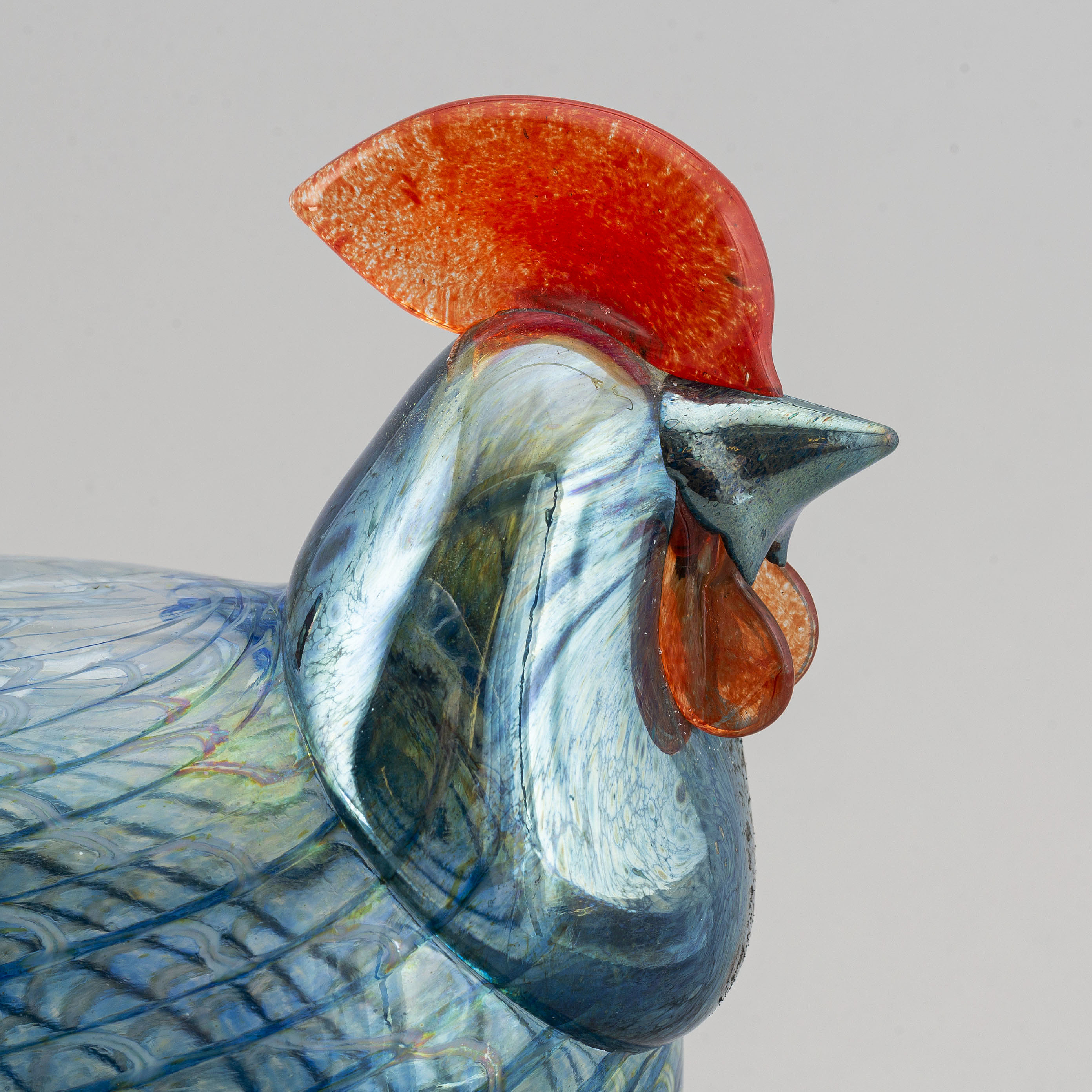 Oiva Toikka, a rooster glass sculpture, Nuutajärvi, Finland. - Bukowskis