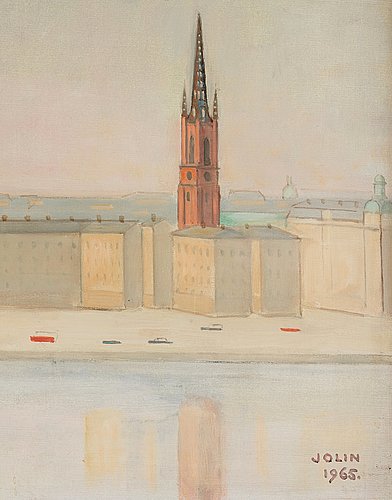 Einar Jolin, Vy över Stockholm. - Bukowskis