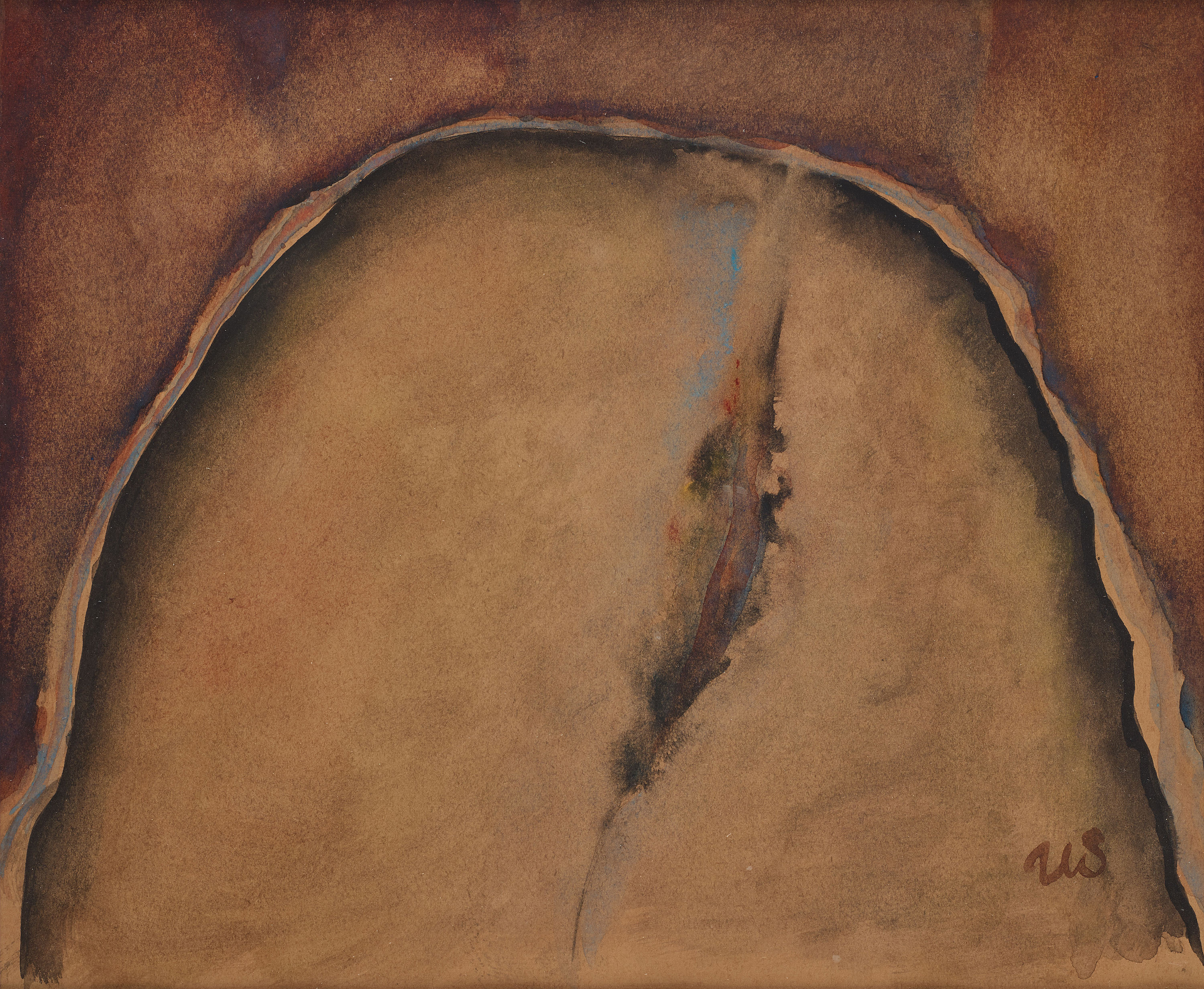 Ulrik Samuelson, watercolor on paper, signed. - Bukowskis