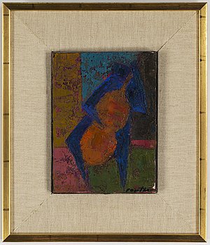 Wolf Reuther, oil on canvas, signed. Dated Paris -59 verso. - Bukowskis