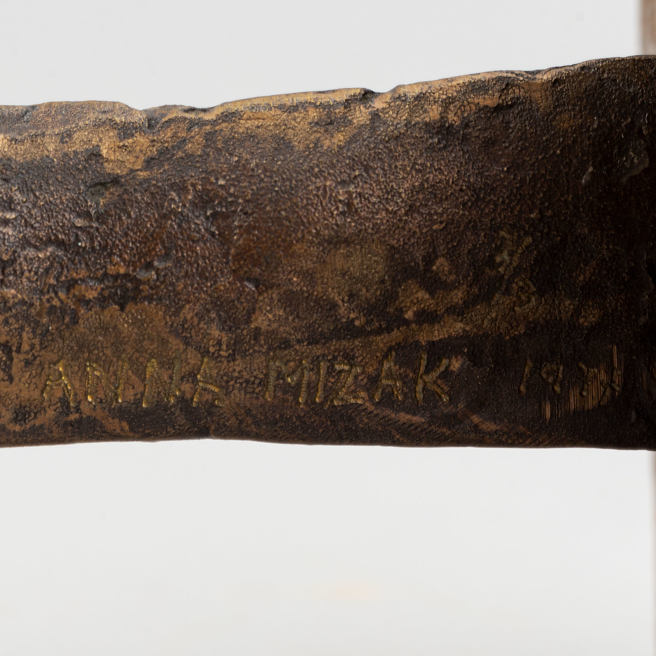Anna Mizak, a bronze sculpture, signed and dated 1974. - Bukowskis
