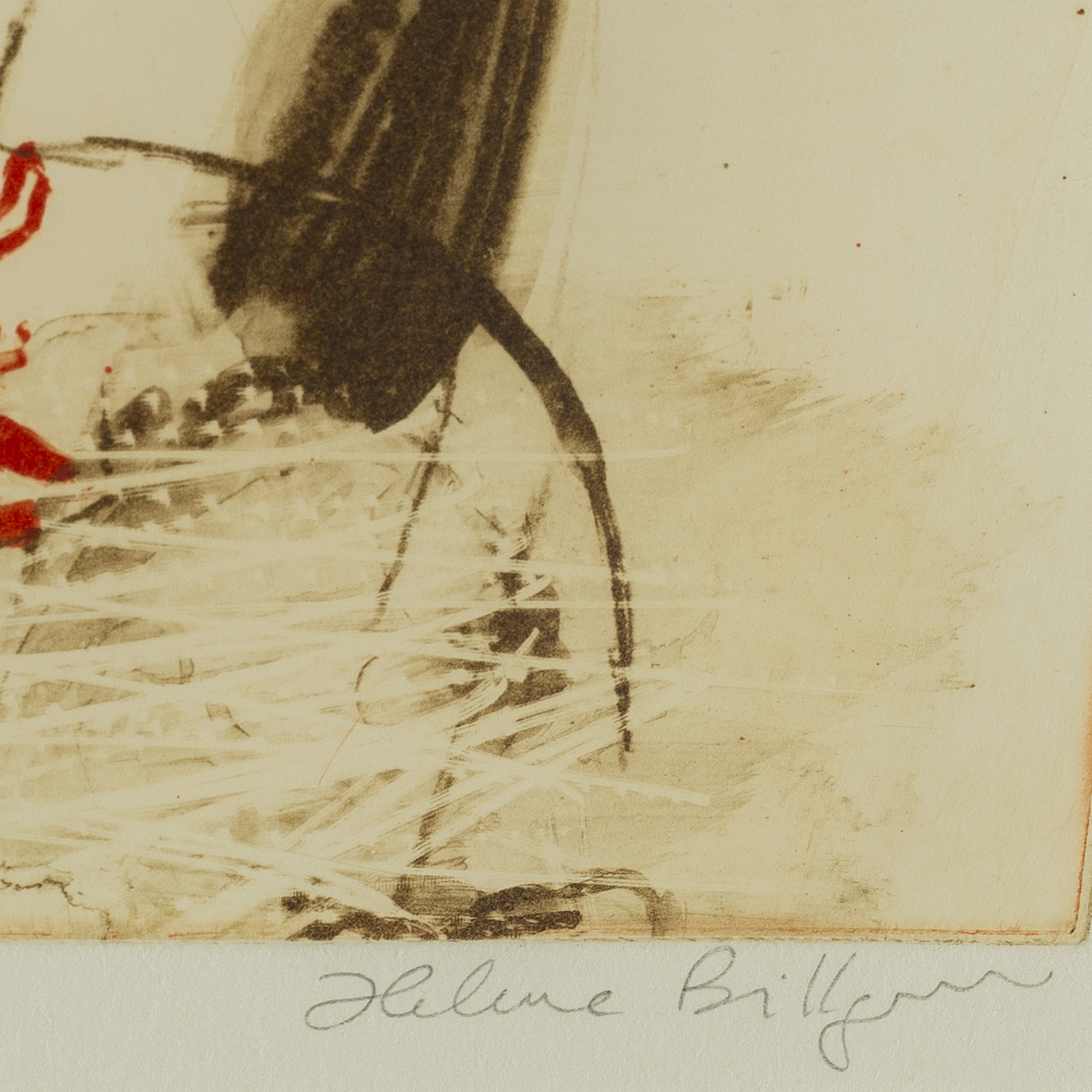 Helene Billgren, etching in colours, signed 124/250. - Bukowskis