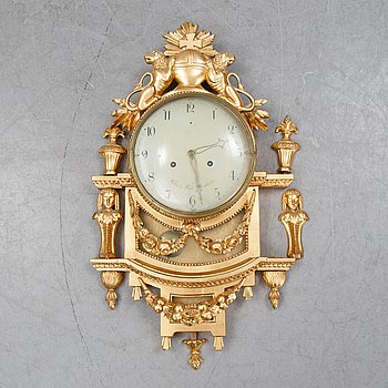 A late gustavian pendulum clock, signed by Wilhelm Pauli. - Bukowskis