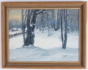 Vasili Levi, olja på pannå, signerad och daterad 1951. - Bukowskis