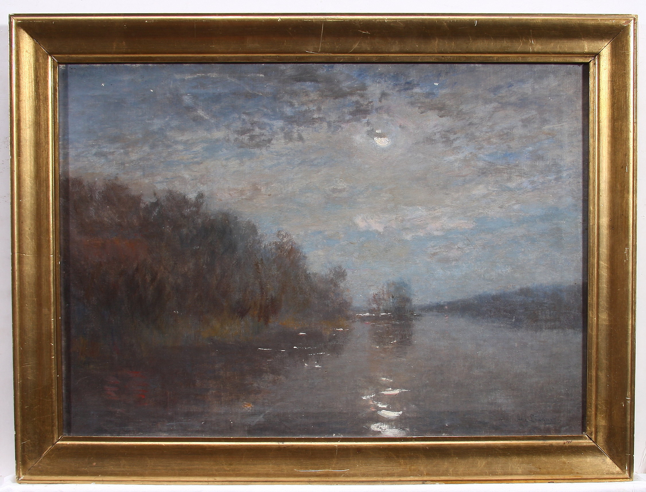 AXEL LINDMAN, olja på duk, sign. - Bukowskis