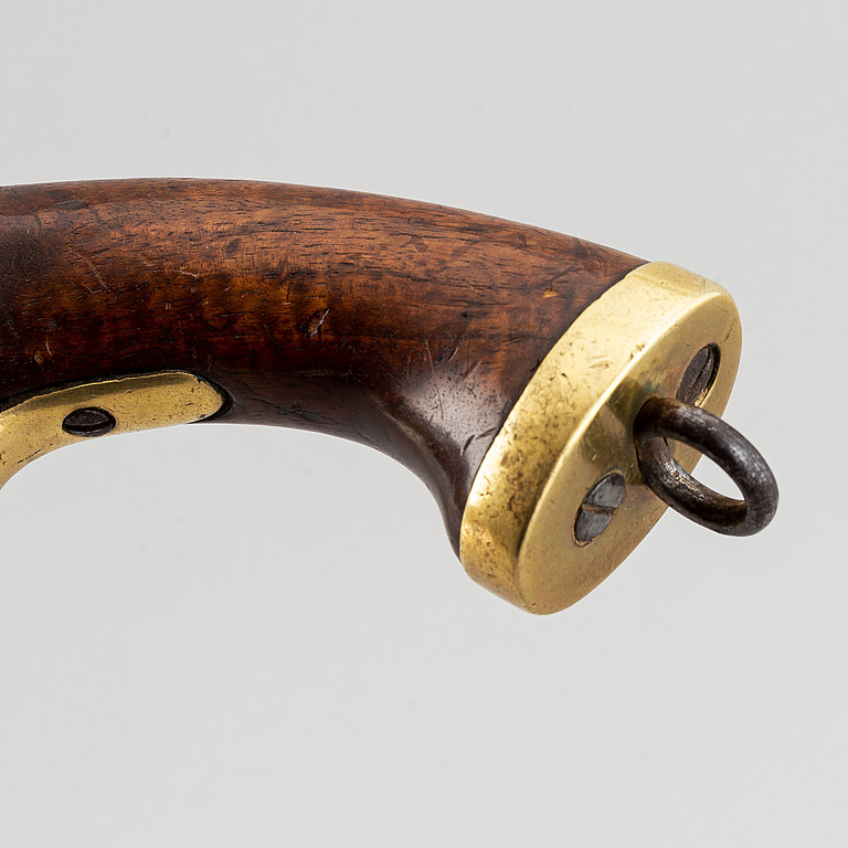An East India Company flintlock pistol with Indian marks. - Bukowskis