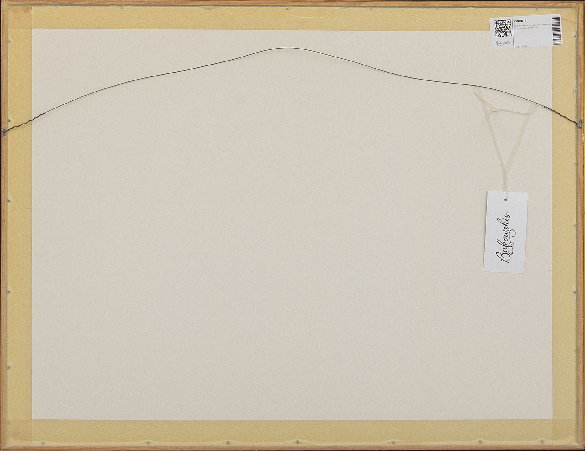 Gunilla Mann, Gunilla Mann, color lithograph signed and numbered 251/ ...