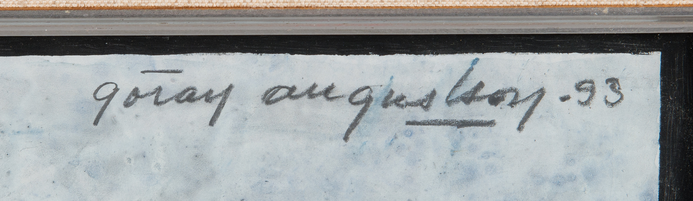 Göran Augustson, gouache, signerad och daterad -93. - Bukowskis