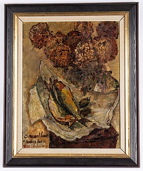Francis Crociani, mixed media on canvas, signed and dated -63. - Bukowskis