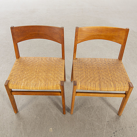 John Vedel Rieper, Stolar, 2 st, 1960-tal, flätad sits. - Bukowskis