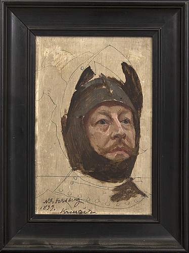Nils Forsberg, oil on panel signed and dated 1899. - Bukowskis
