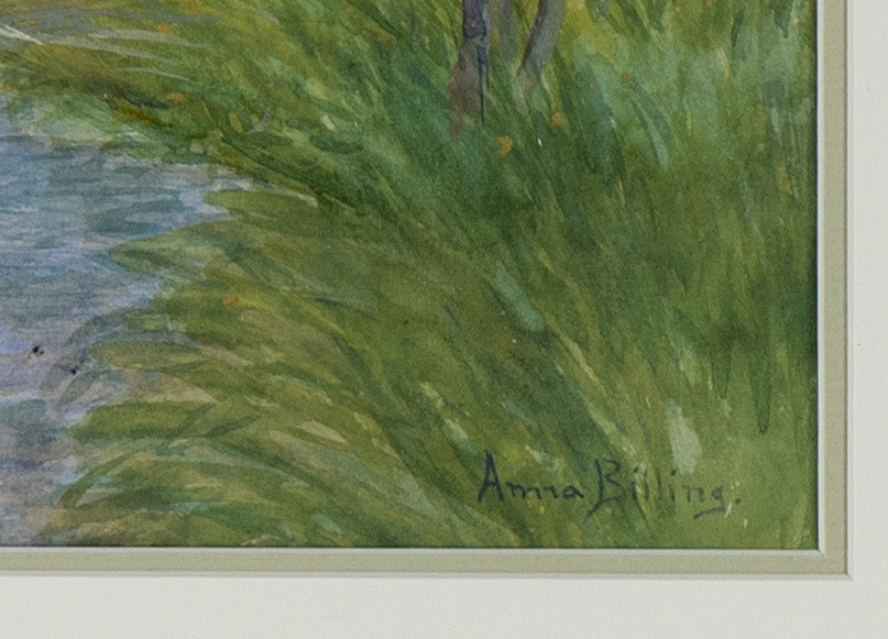 Anna Billing, watercolour, signed. - Bukowskis