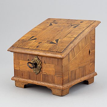 A late baroque wooden box, mid 18th century. - Bukowskis
