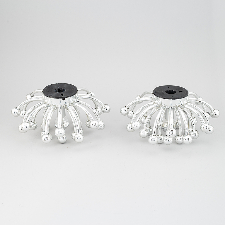 A pair pf 'Pistillo' wall/ceiling lamps, Vlaneti, Italy. - Bukowskis A pair pf 'Pistillo' wall/ceiling lamps, Vlaneti, Italy. - Bukowskis