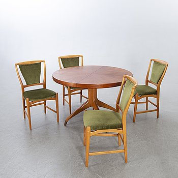 David Rosén, bord samt stolar 4 st. - Bukowskis