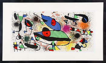 Joan Miro, Miro, color lithograph. - Bukowskis