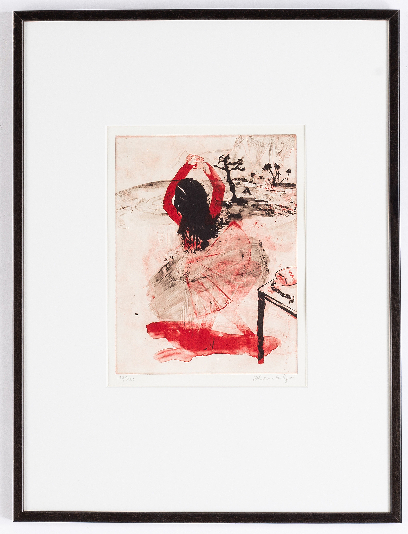 Helene Billgren, etching in colour, signed 192/250. - Bukowskis