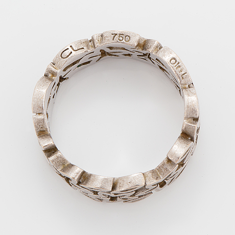 Ole Lynggaard, Charlotte Lynggaard, Ring, "Anemone" 18K white gold ...