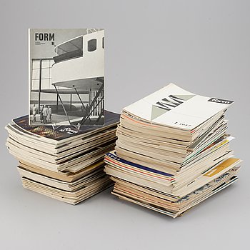 121 parts of swedish magazine 'FORM', 1944-61. - Bukowskis