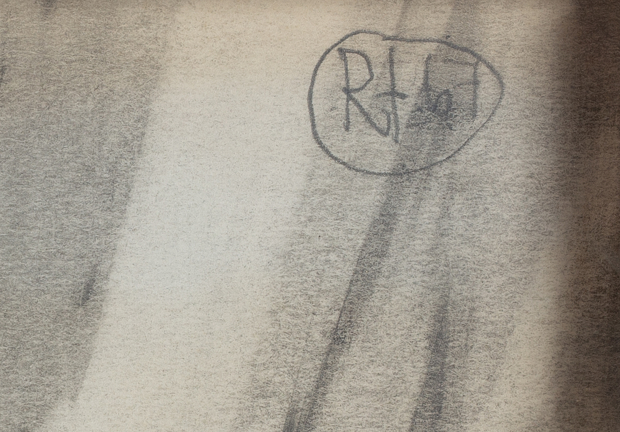 Roj Friberg, pencil drawing. - Bukowskis