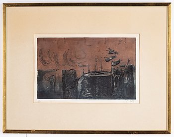 Karin Luts, etching, signed and numbered 2/10. - Bukowskis