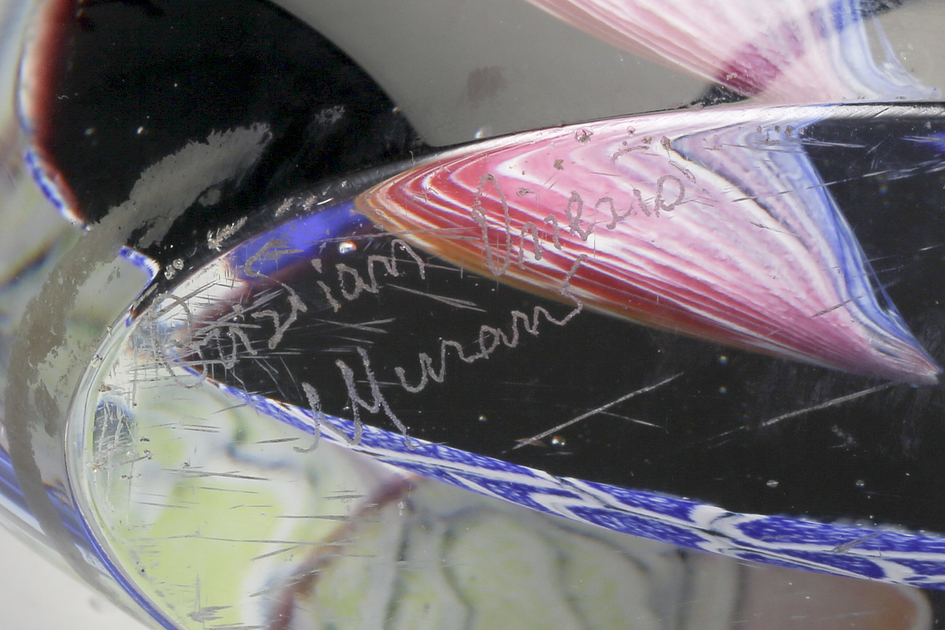 Vase, Murano, signed, height 35 cm, glass. - Bukowskis