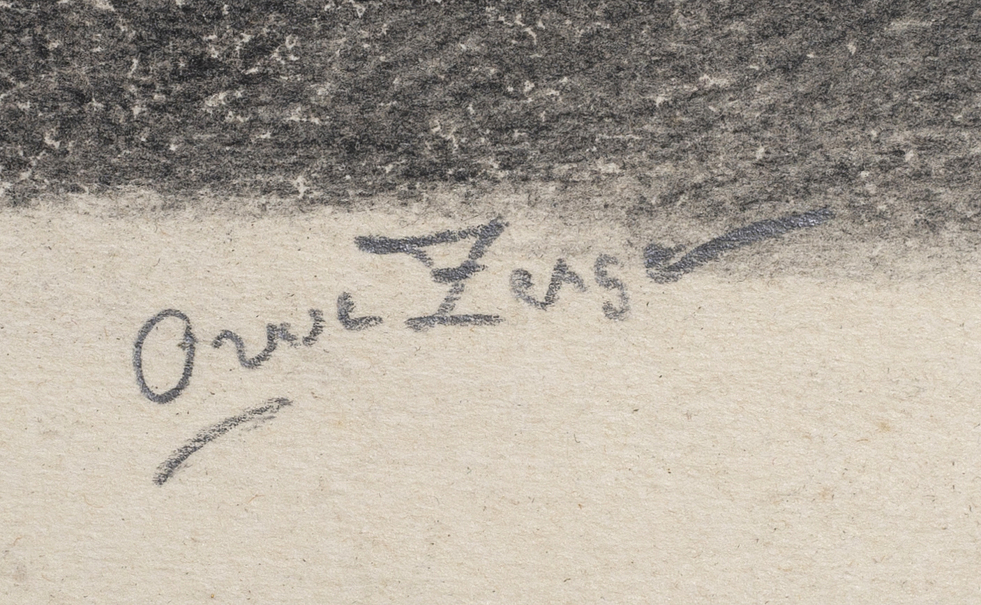 Owe Zerge, a signed drawing. - Bukowskis