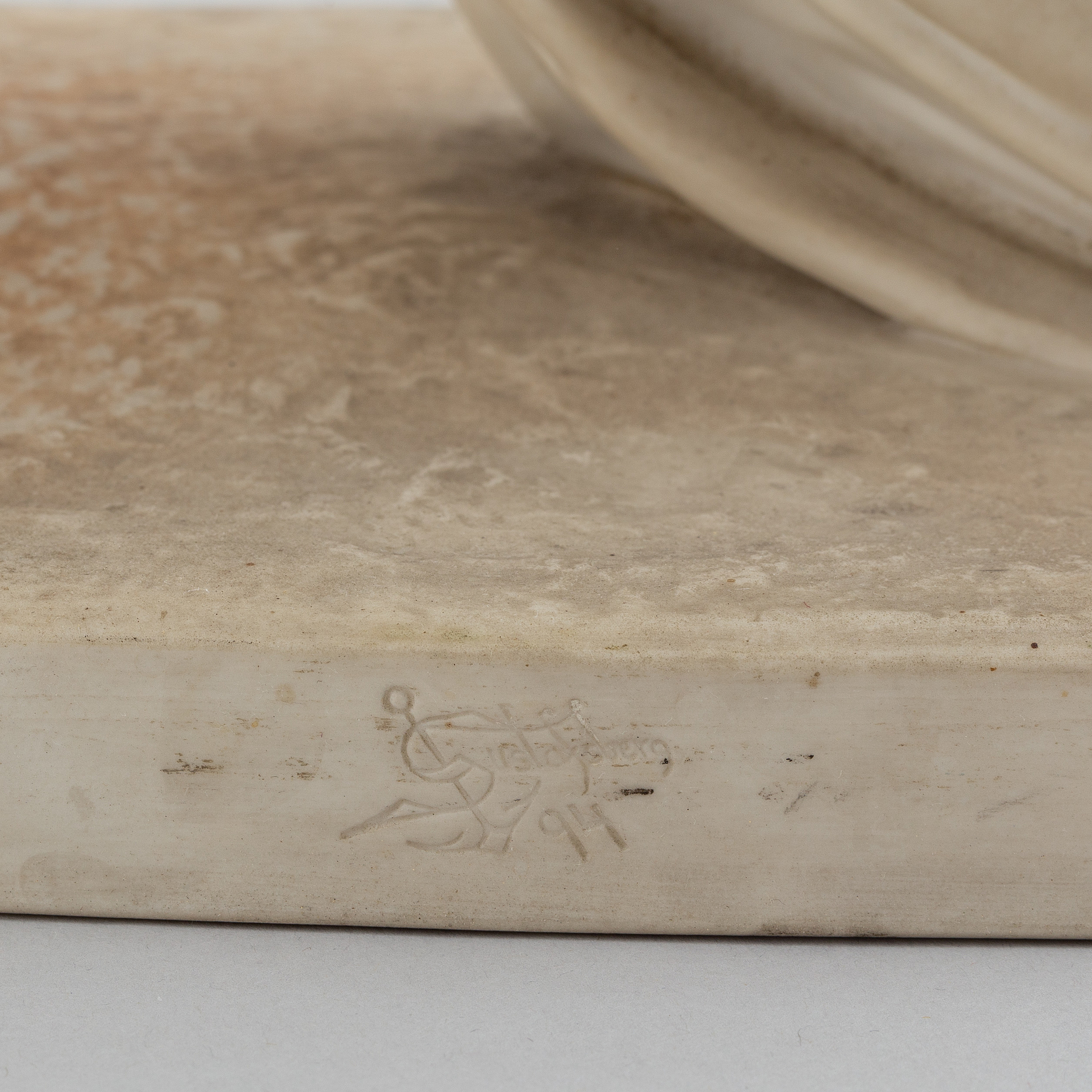 Johan Peter Molin, after. A porcelain sculpture from Gustafsberg, 1894 ...