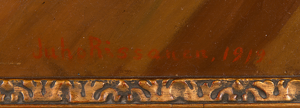 Juho Rissanen, oil on canvas, signed and dated 1919. - Bukowskis