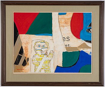 Max Papart, mixed media, signed Max Papart. - Bukowskis