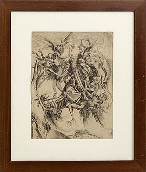 Martin Schongauer after, copper engraving, 18th / 19th century. - Bukowskis