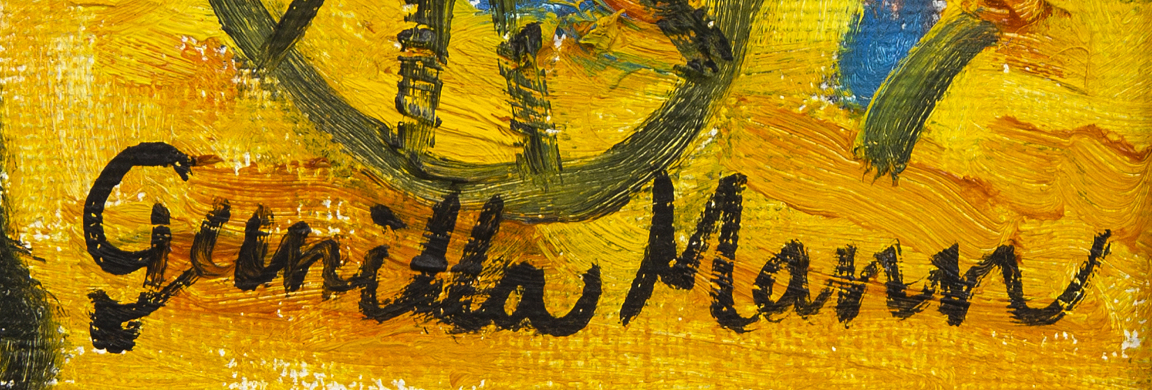 Gunilla Mann, oil on canvas signed. - Bukowskis