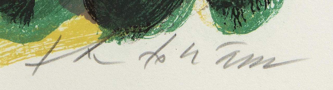 Theo Tobiasse, lithograph in colours signed and numbered EA 16/50 ...