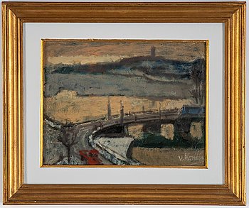 Jurgen von Konow, oil on board, signed. - Bukowskis