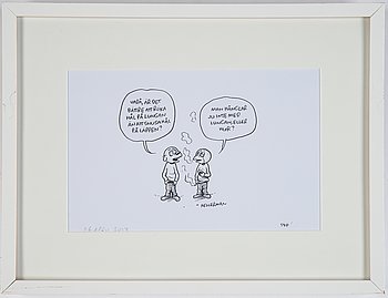 Martin Kellerman, tusch, signerad och daterad 26 april 2013. - Bukowskis