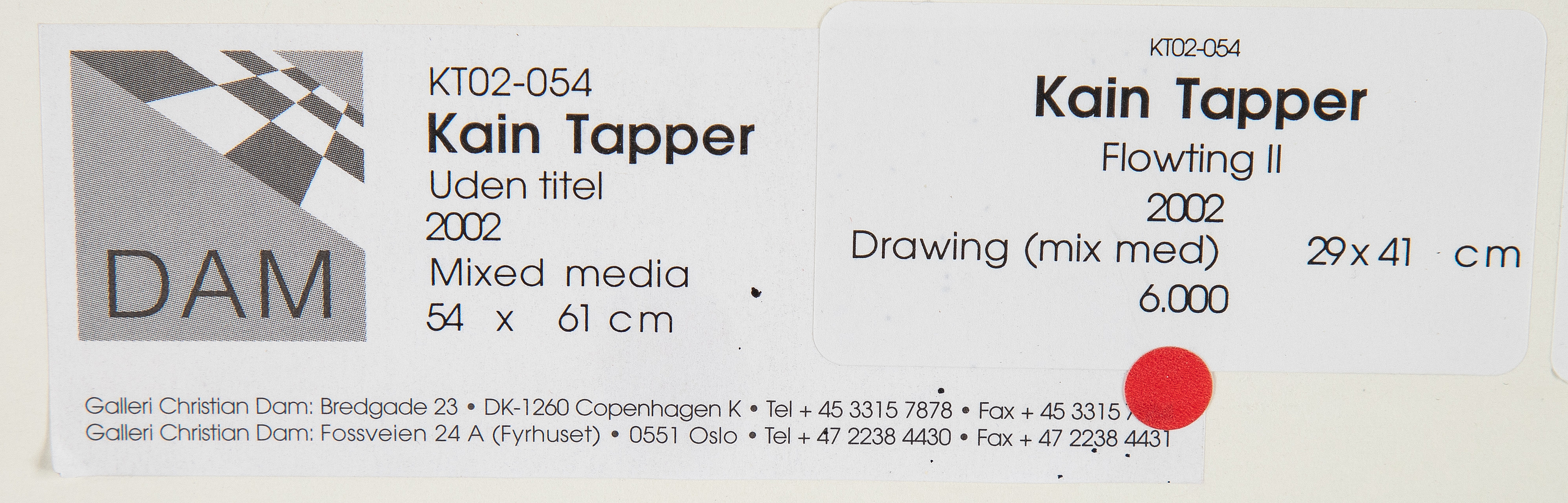 Kain Tapper, mixed media, signed and dated -02. - Bukowskis