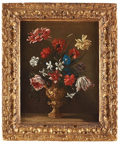 Mario Nuzzi (Mario dei Fiori) Circle of, Still life carnations, roses ...