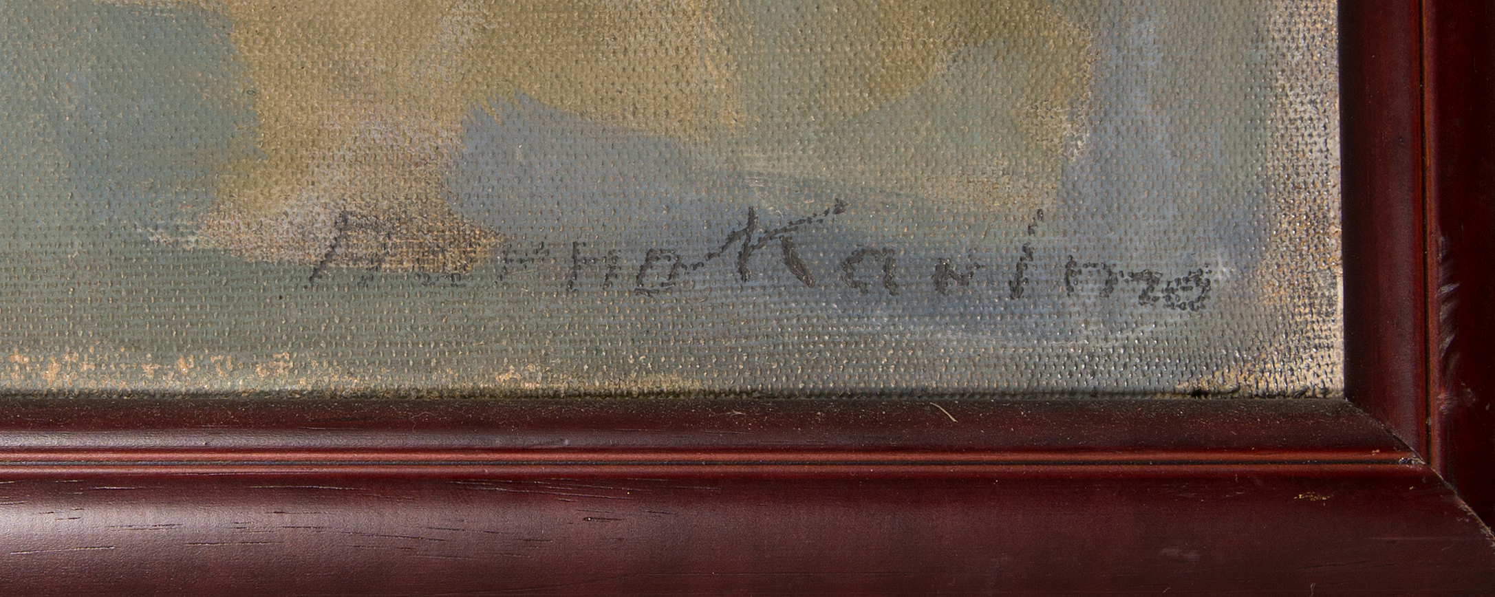 Aarno Karimo, öljy kankaalle, signeerattu. - Bukowskis