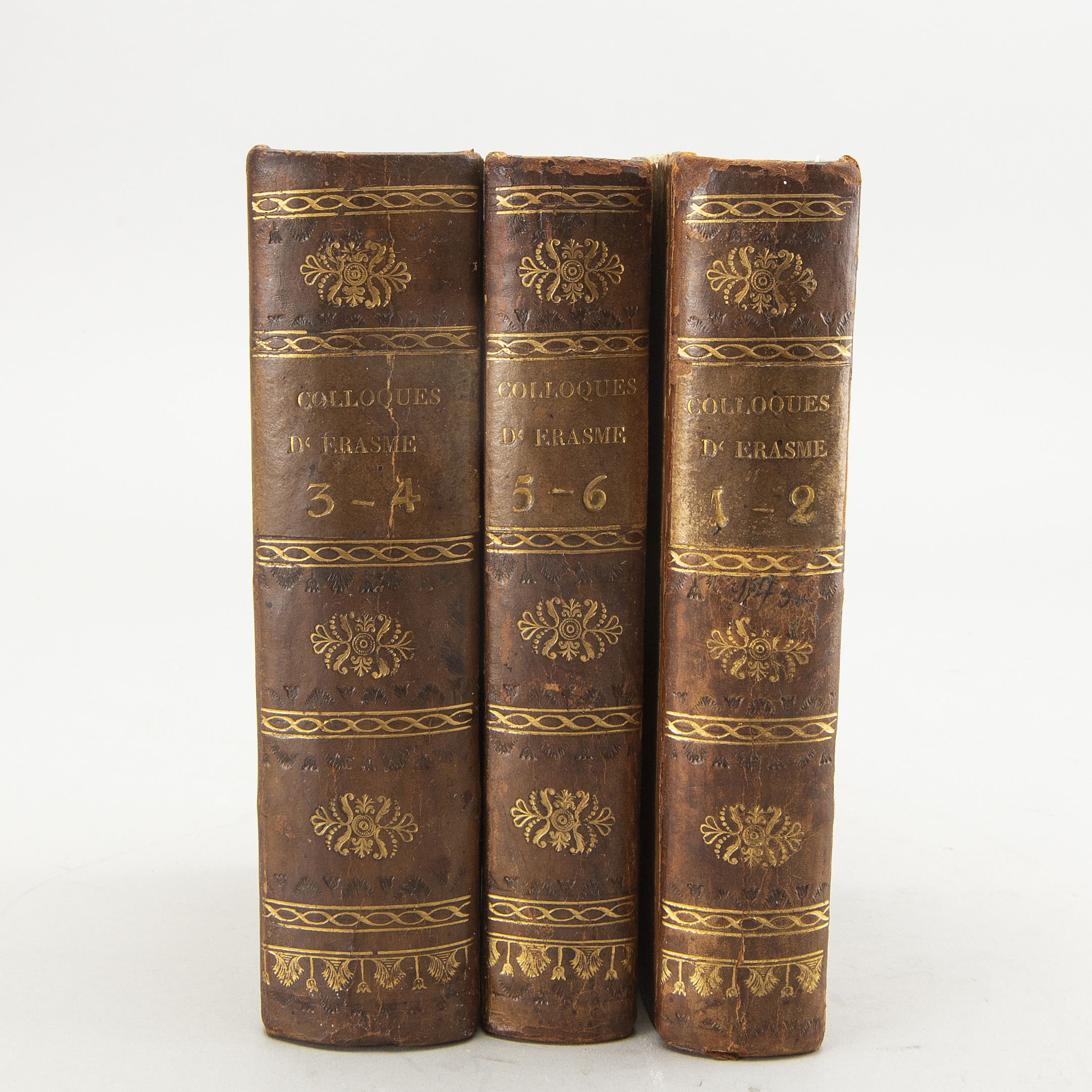 Erasmus av Rotterdam, böcker 6 delar i 3 band (3), Leiden 1720. - Bukowskis