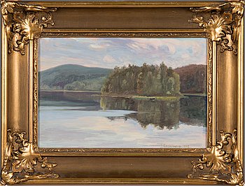 John Engelberg, oil on board, signed and dated 1942. - Bukowskis