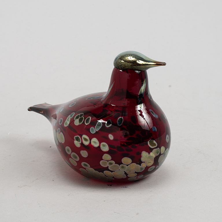 "Ruby bird", glassbird by Oiva Toikka, Nuutajärvi, Iittala Finland ...