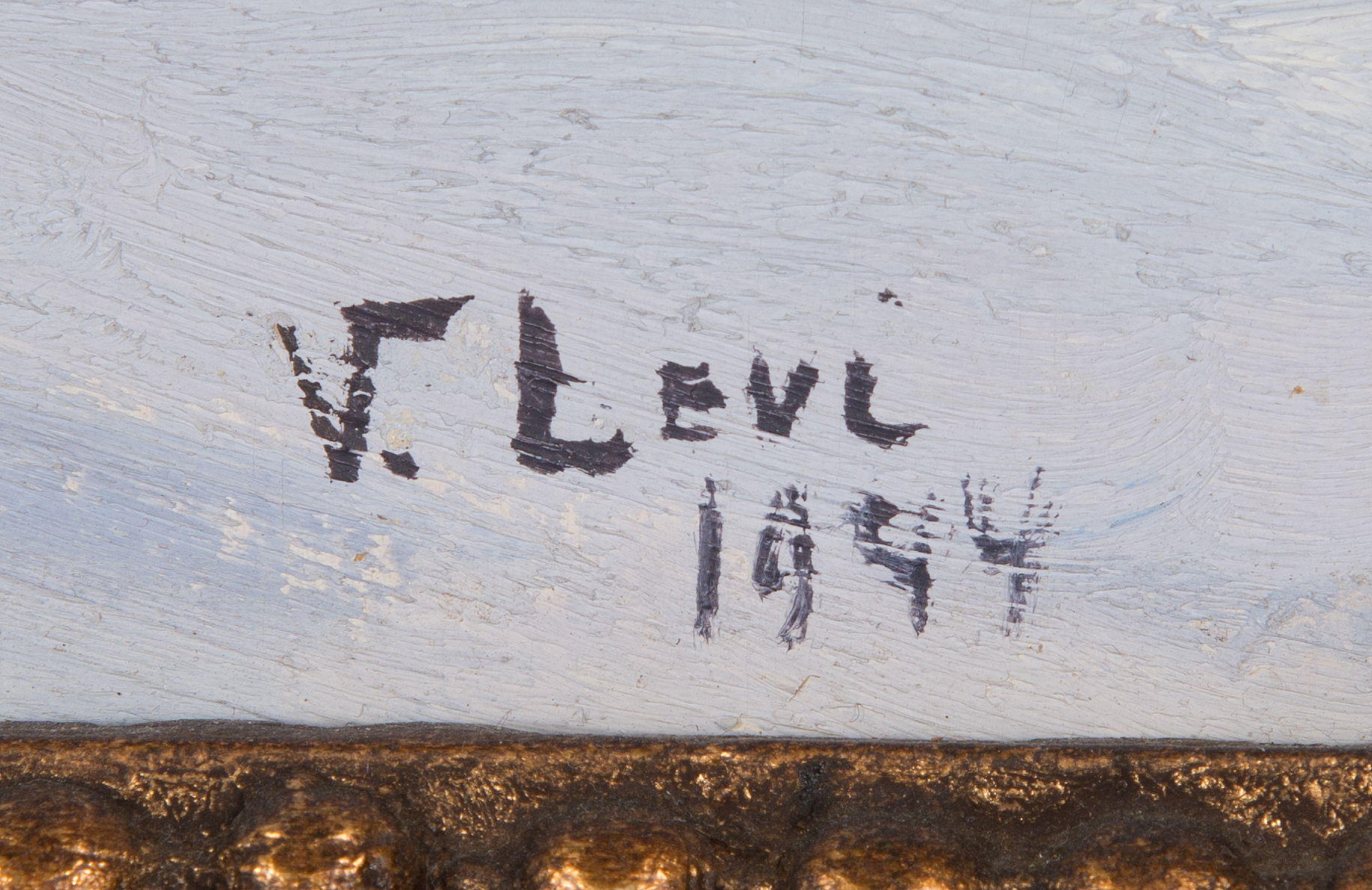 Vasili Levi, oil on panel, signed and dated 1944. - Bukowskis