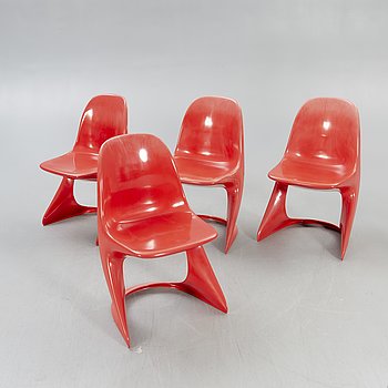 Alexander Begge, stolar 4 st "Casalino" för Casala Tyskland 1970-tal ...